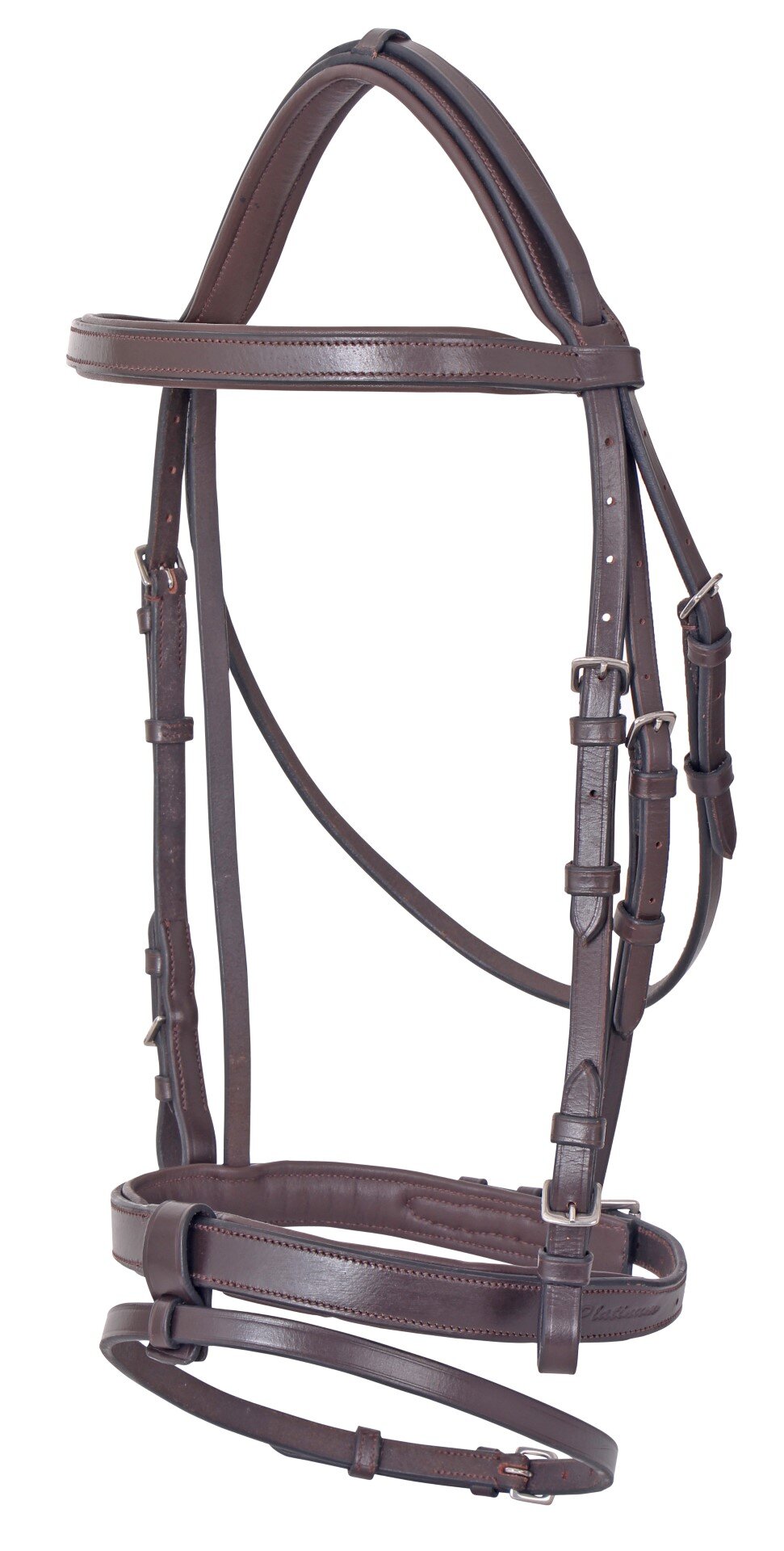 Platinum Padded Flat Hanoverian Bridle - Horse-Bridles : Richmond ...